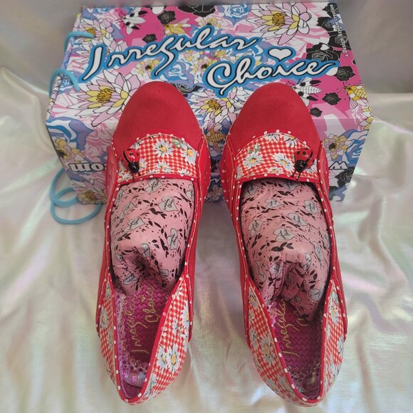 Irregular Choice | Shoes | Irregular Choice Future Ladybug 2 Mid Heel ...